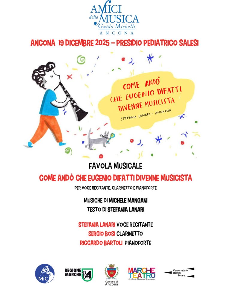 Una favola musicale per i bambini del Salesi - Consorzio Marche Spettacolo